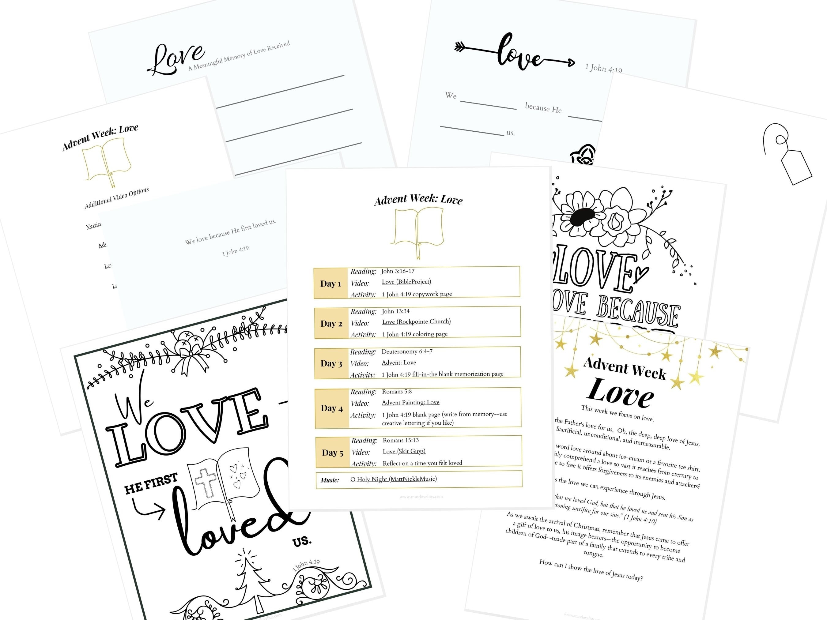 Advent Activity Pack for Middle Grades, Homeschool Advent Unit Study ...