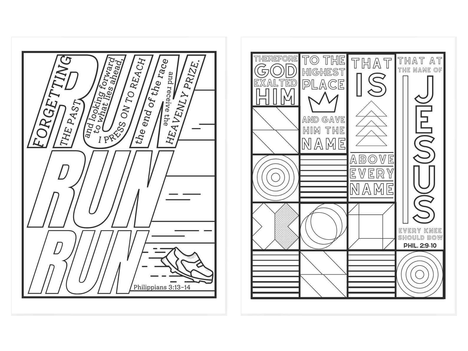 Philippians Scripture Coloring Pages: Sermon Activities (PDF Pattern ...