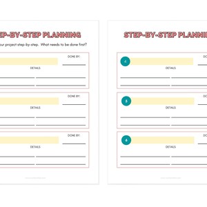 Student Project Planner, Project Planner for Kids, Project Planning ...