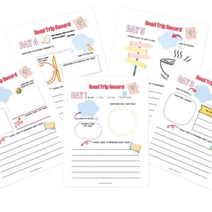 Printable Road Trip Journal, Road Trip Activity Book, Kids Travel ...