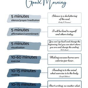 SAVERS Miracle Morning Inspiration (blue Ombre), Good Morning ...