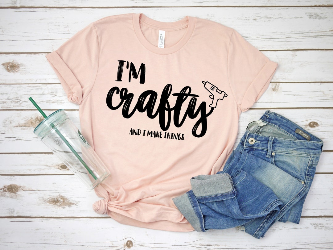 I'm Crafty and I Craft SVG PNG DXF Cut Files - Etsy
