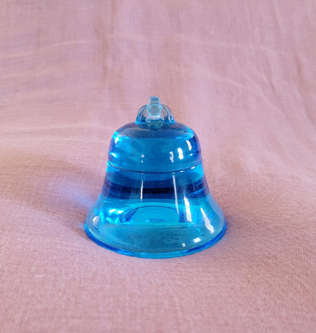 Vintage Blue Bell Shaped Glass Insulator Paperweight - Etsy