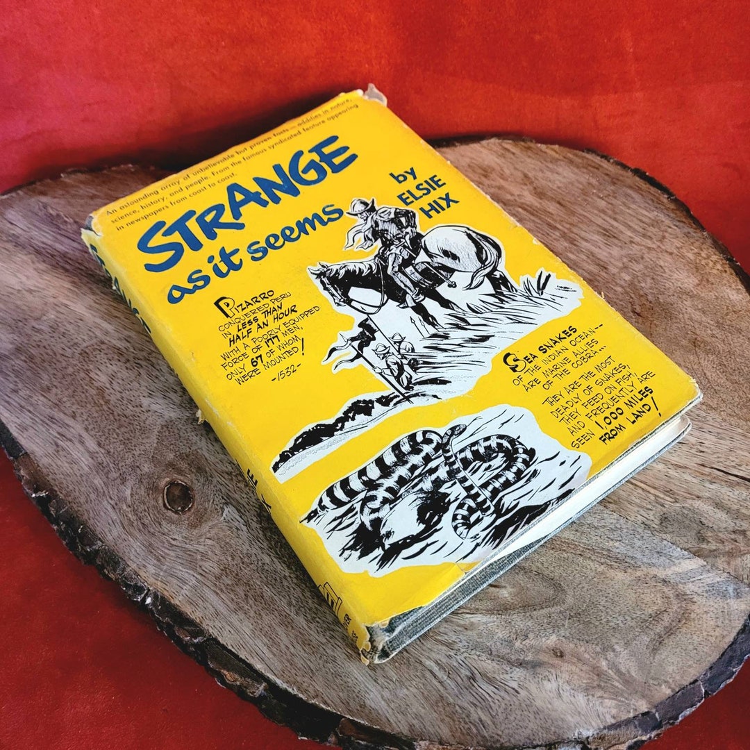 Vintage "strange as It Seems" by Elsie Hix Hardcover Book 1953 - Etsy