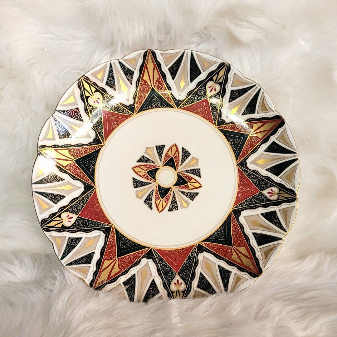 Vintage Alhambra Vienna Austria Geometric Serving Plate 12.5" - Etsy