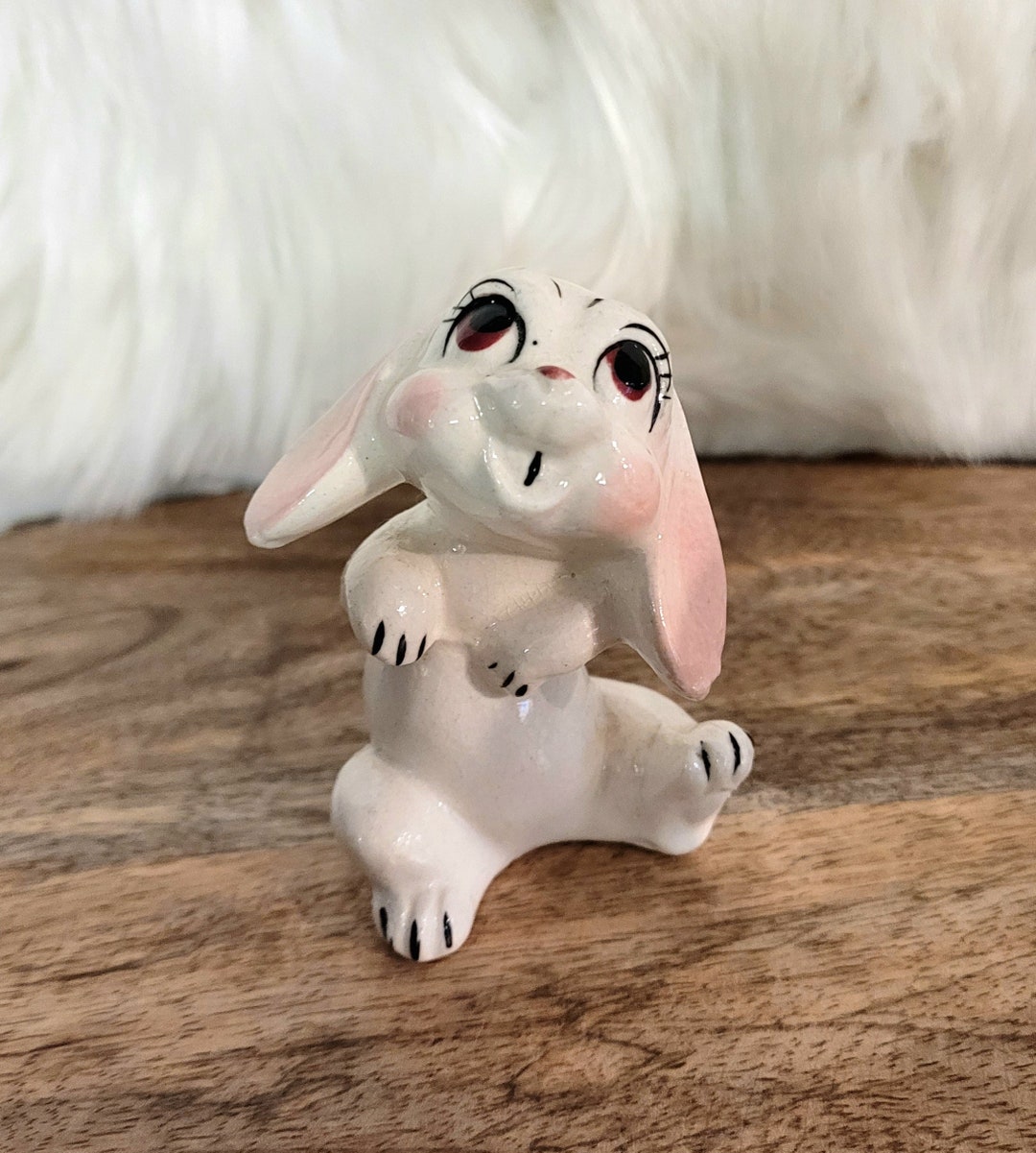 Vintage Baby Bunny Rabbit Porcelain Ceramic Figurine - Etsy