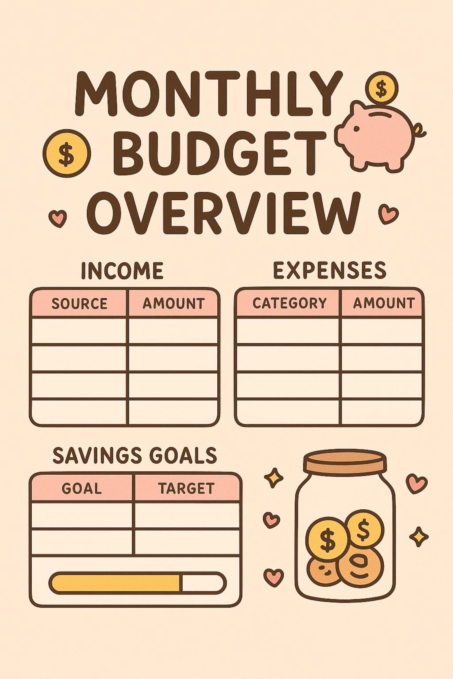 Budget Bliss Weekly Money Planner - Etsy