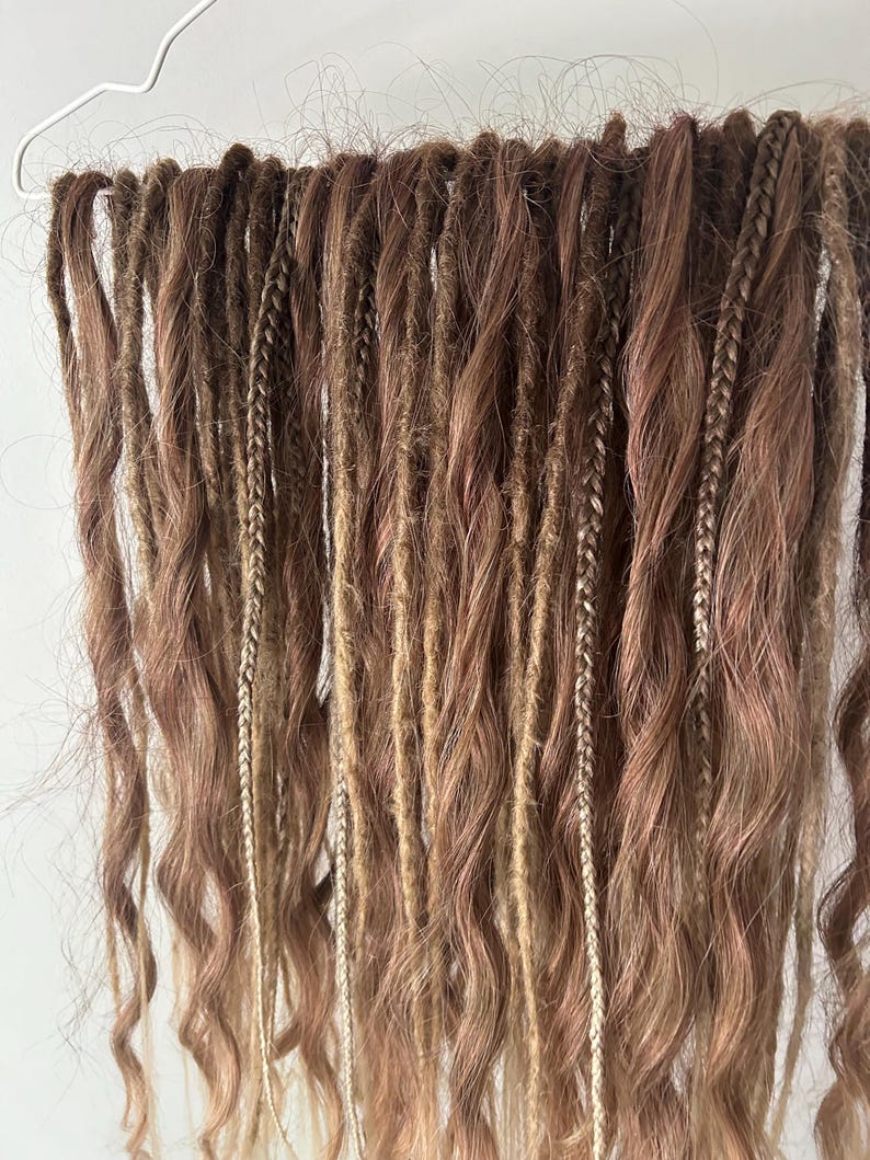 Curly Set De Dreadlocks Extension, Double Ended Dreads, Hair Extension ...