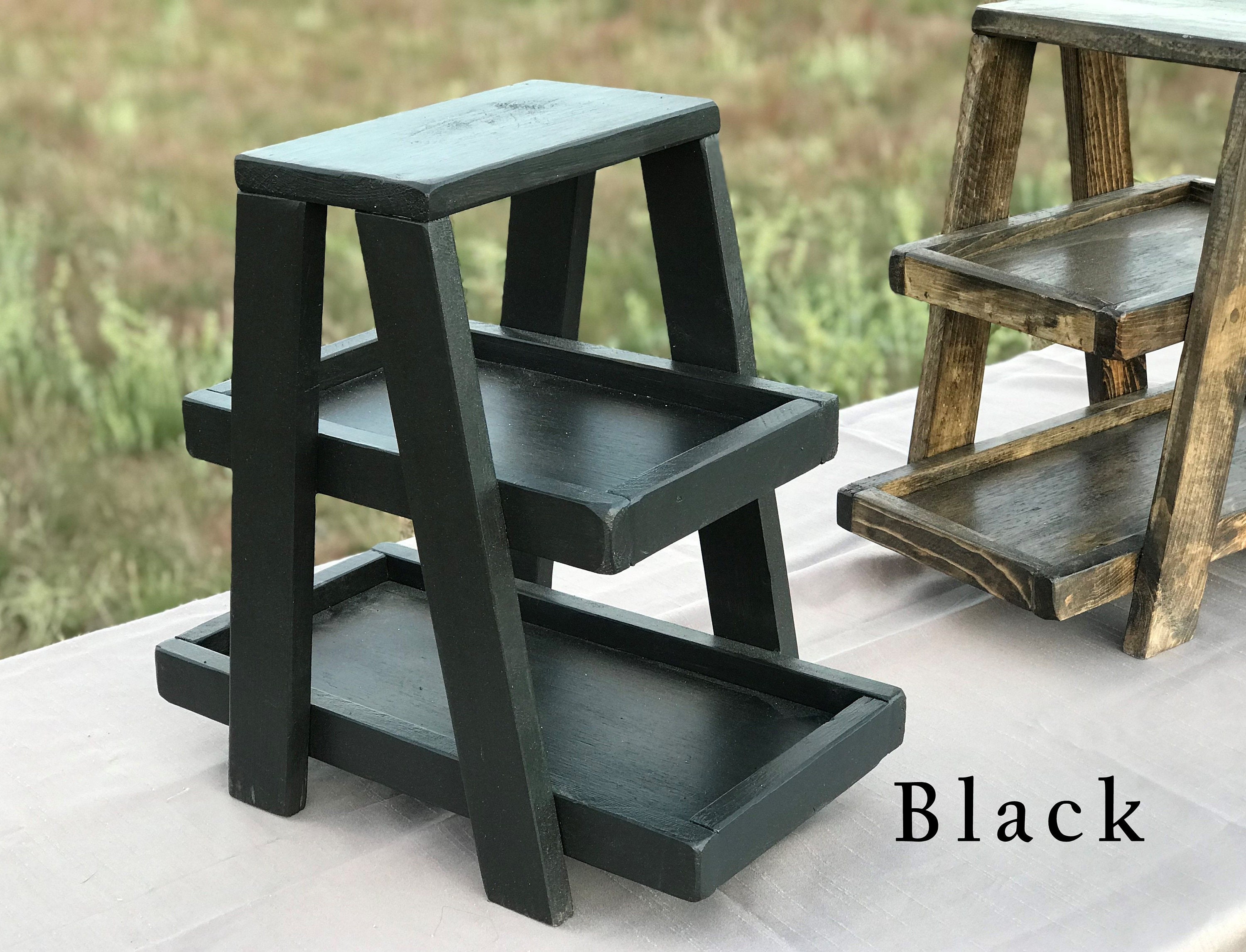 Counter Top Ladder Shelf, Tiered Tray, Display Shelf, Kitchen Organizer ...