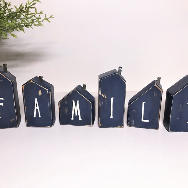 Family Block Letters - Etsy