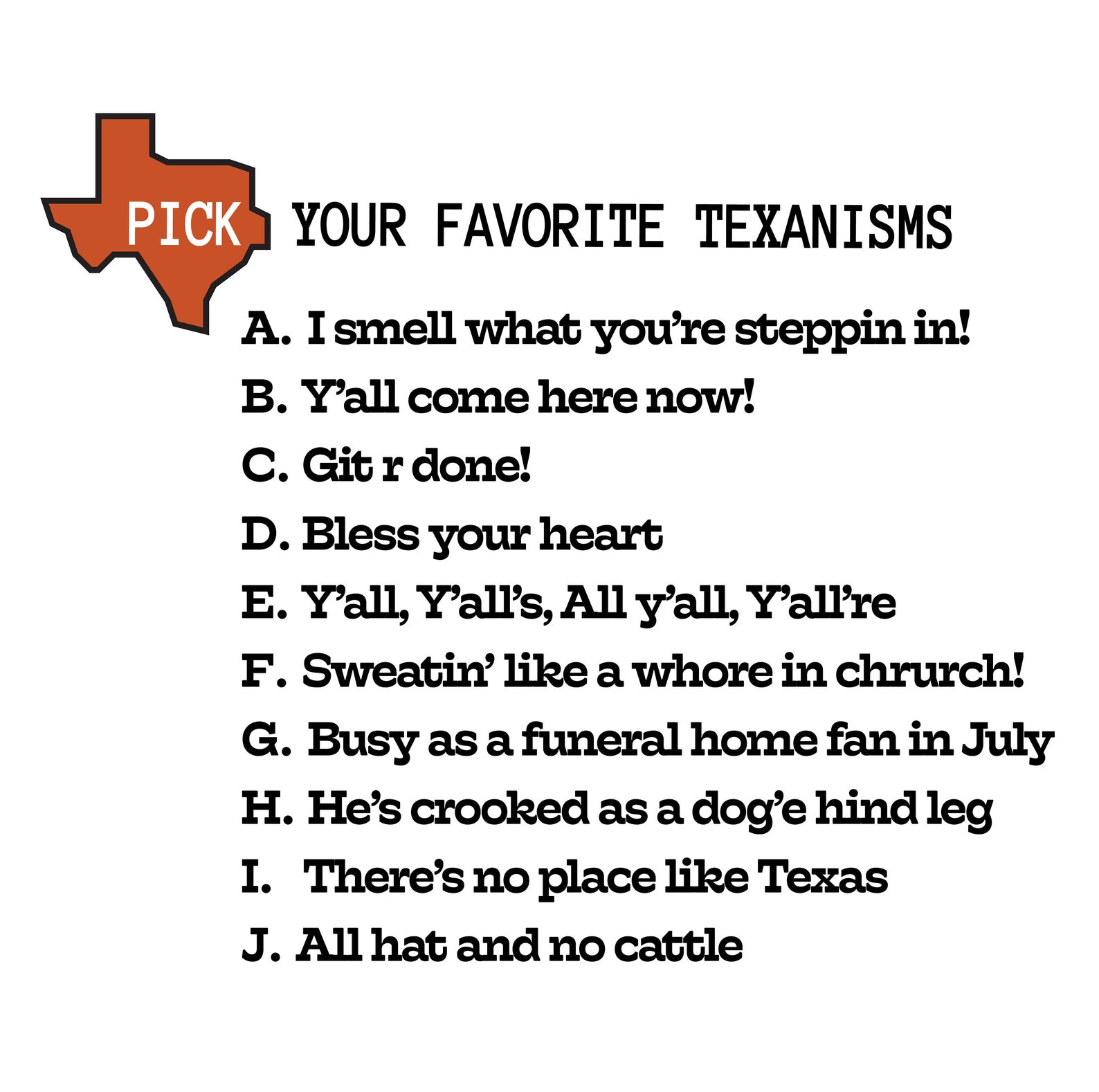 Funny Texas Sayings on Coasters: Sold Individually or Set of 4, Y'all ...