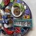 Mosaic Face Sculpture: Wisdom and Strength Mixed Media Collectible Wall ...