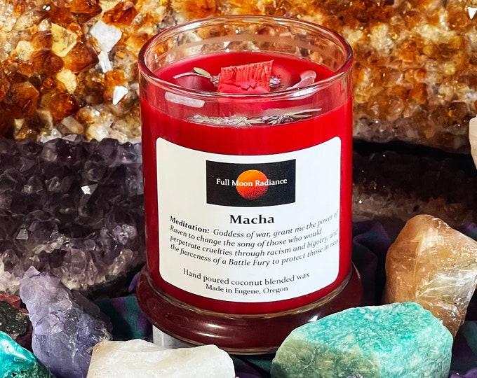 Macha Irish War Goddess a Morrigan Battling Injustice Ritual Candle - Etsy