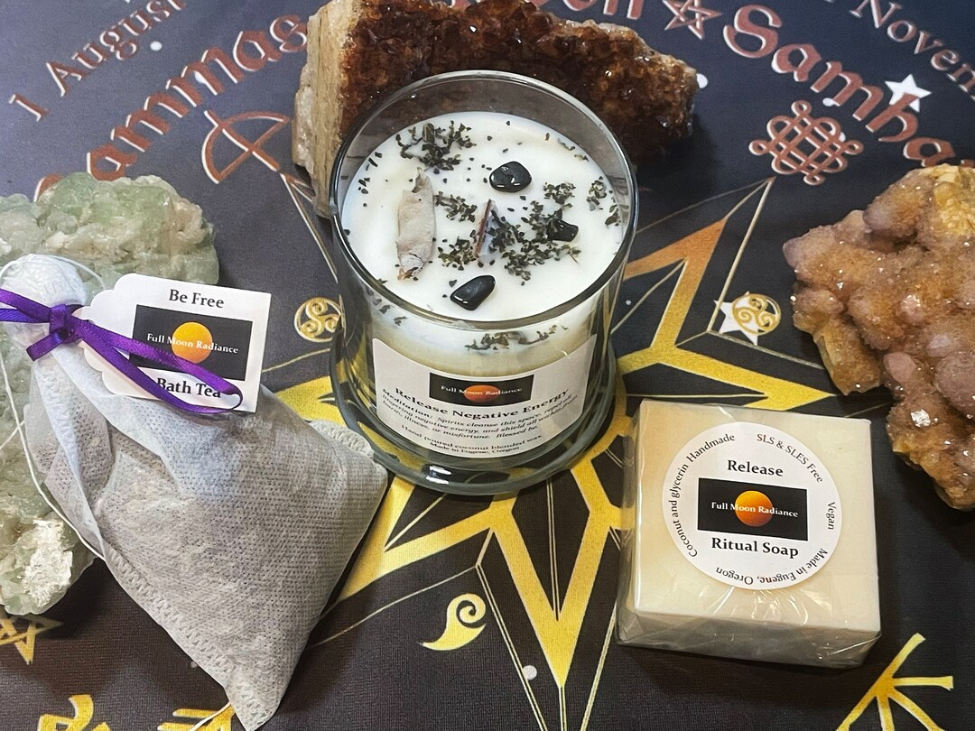 Release Negative Energy Ritual Candle Release Negative Energy Bath Tea ...