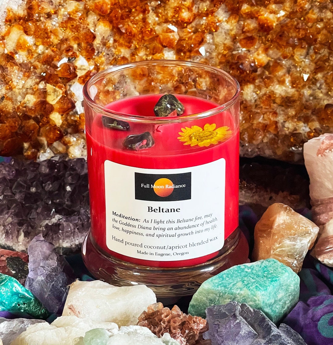 Beltane Candle May 1st Pagan Celebration Candle Pagan Candle Herb ...