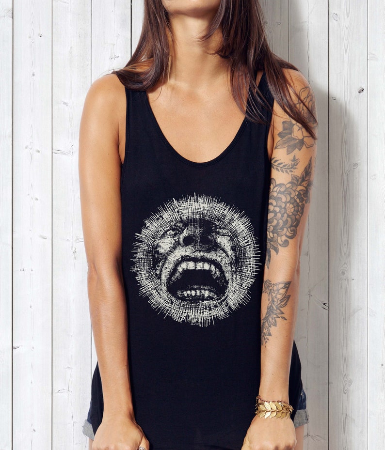 SCREAM Women Tshirt,hardcore Punk Grunge Gothic Steampunk Style Tank ...