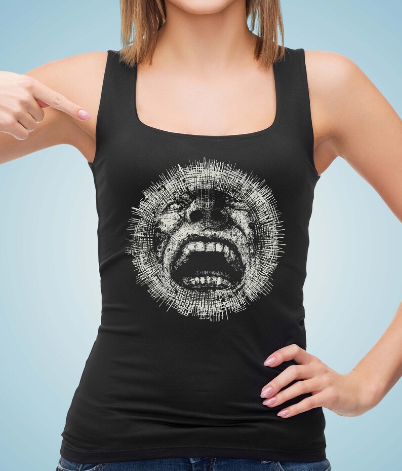 SCREAM Women Tshirt,hardcore Punk Grunge Gothic Steampunk Style Tank ...