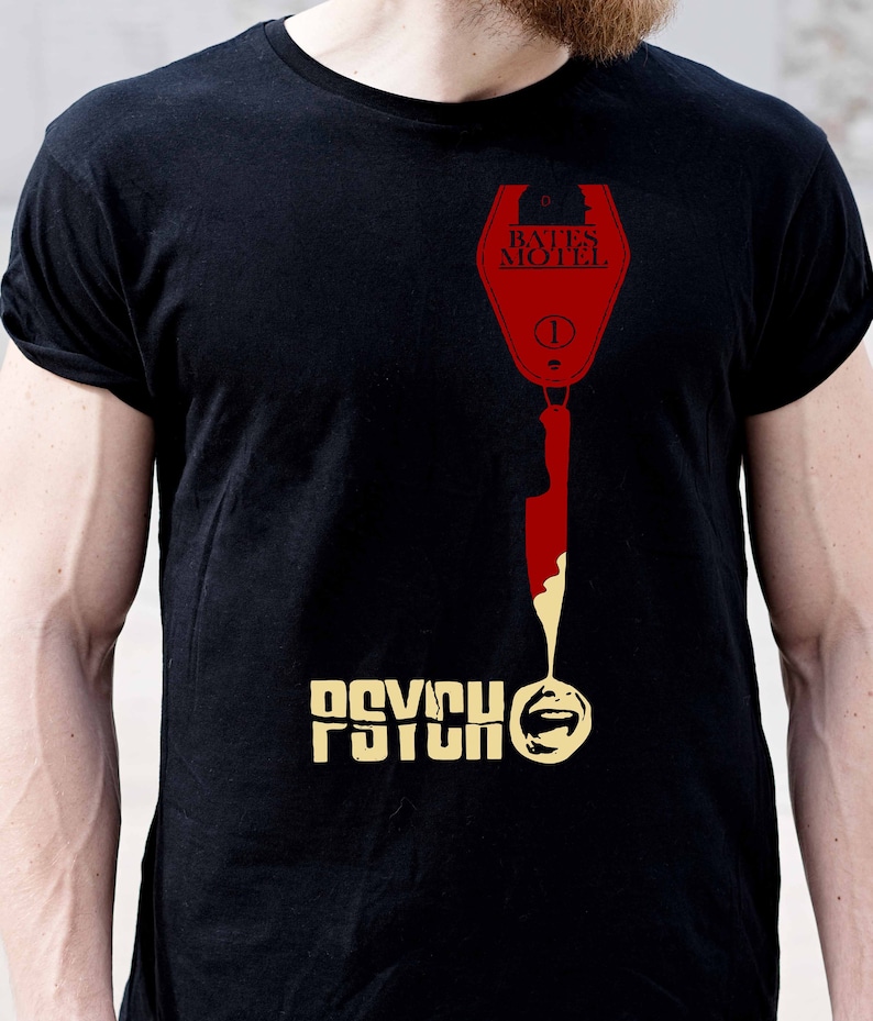 PSYCHO Unisex Tshirt Alfred Hitchcock's Thriller Themed Shirt - Etsy