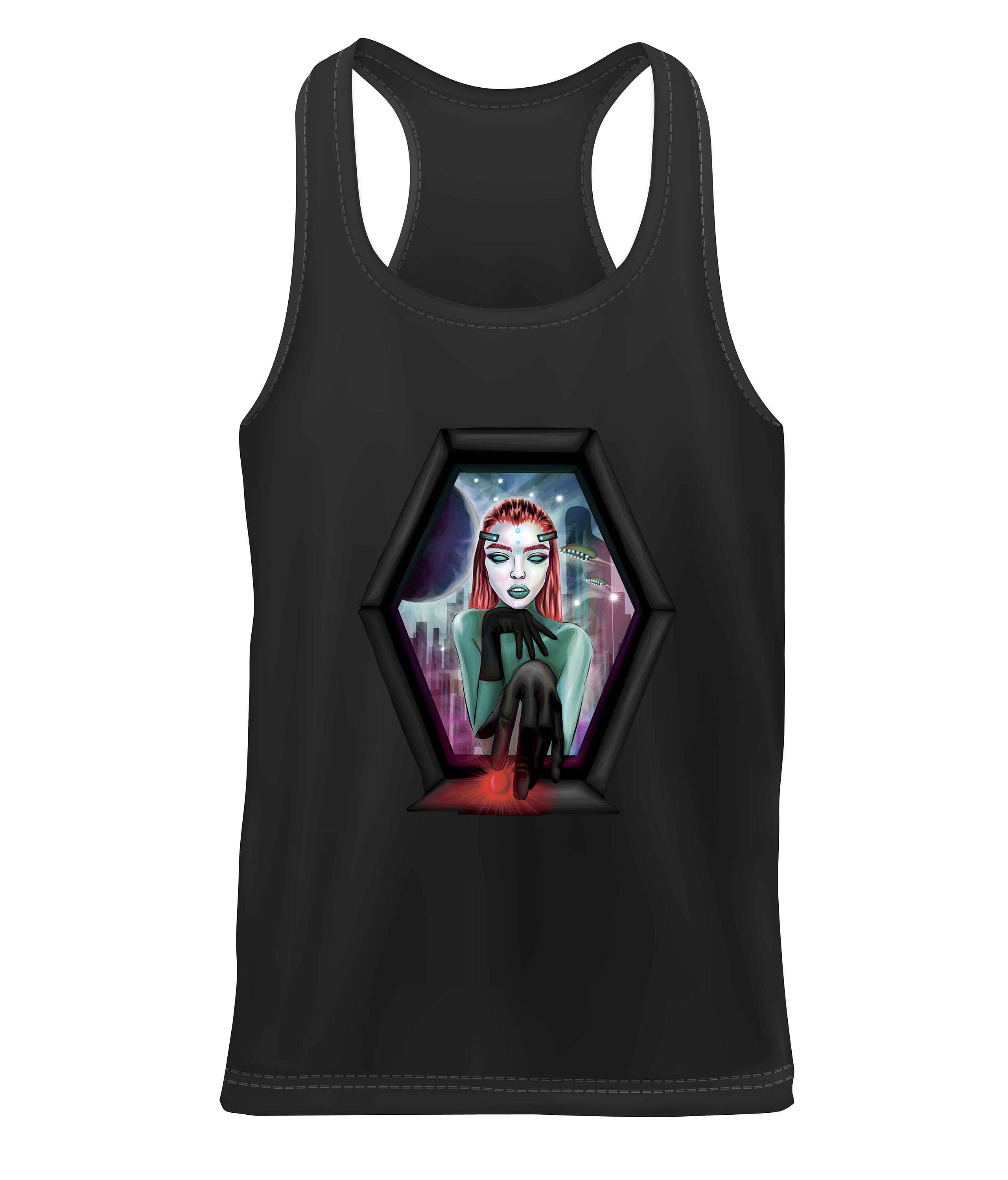 CYBORG Women Tank Top 3D Design Lolita Cyberpunk Gothic Style - Etsy ...