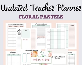 Teacher Planner and Calendar - Etsy