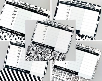 Cash Breakdown Count Sheet Printable, Cash Breakdown Cards PDF, Cash ...