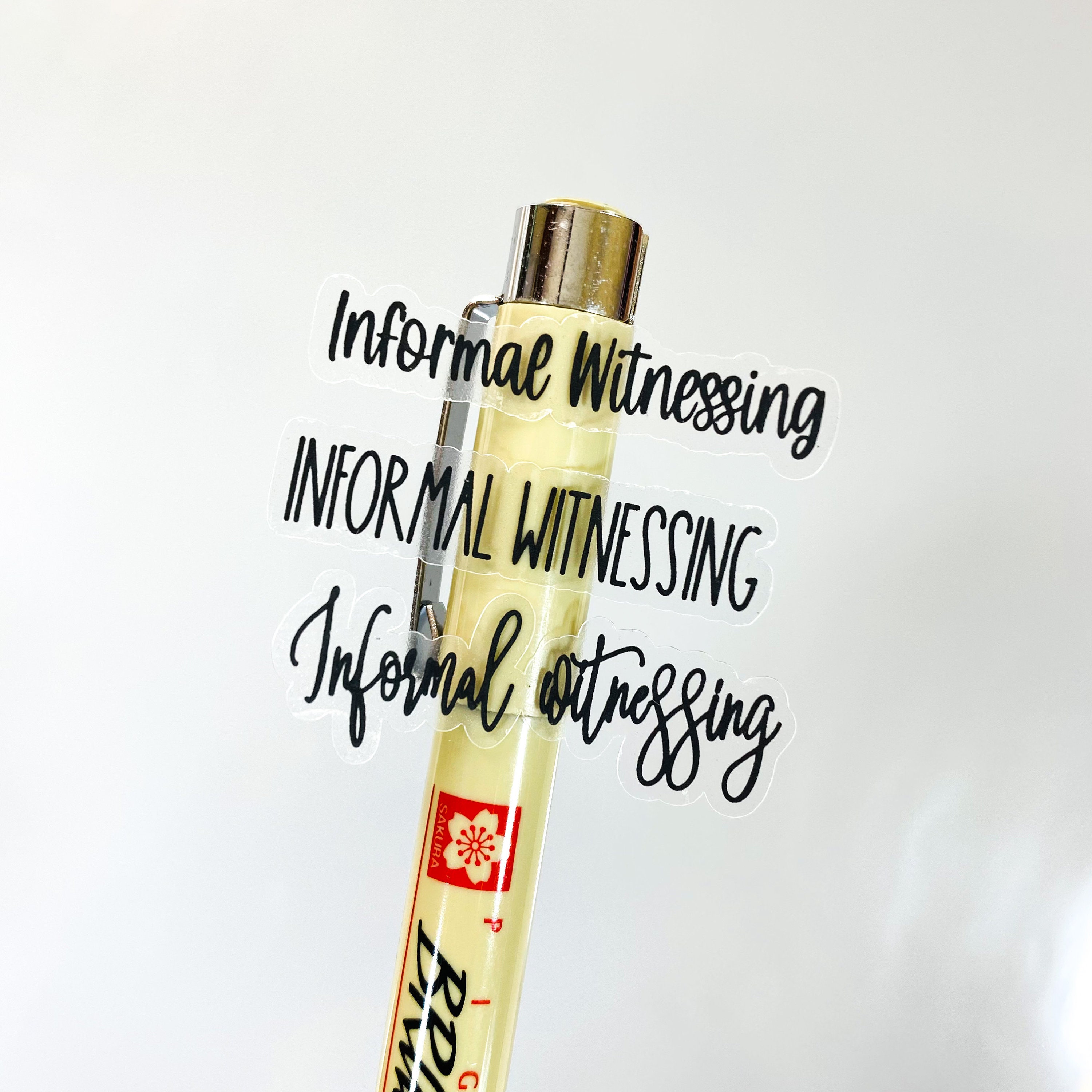 Informal Witnessing Script Stickers for Functional Faith - Etsy