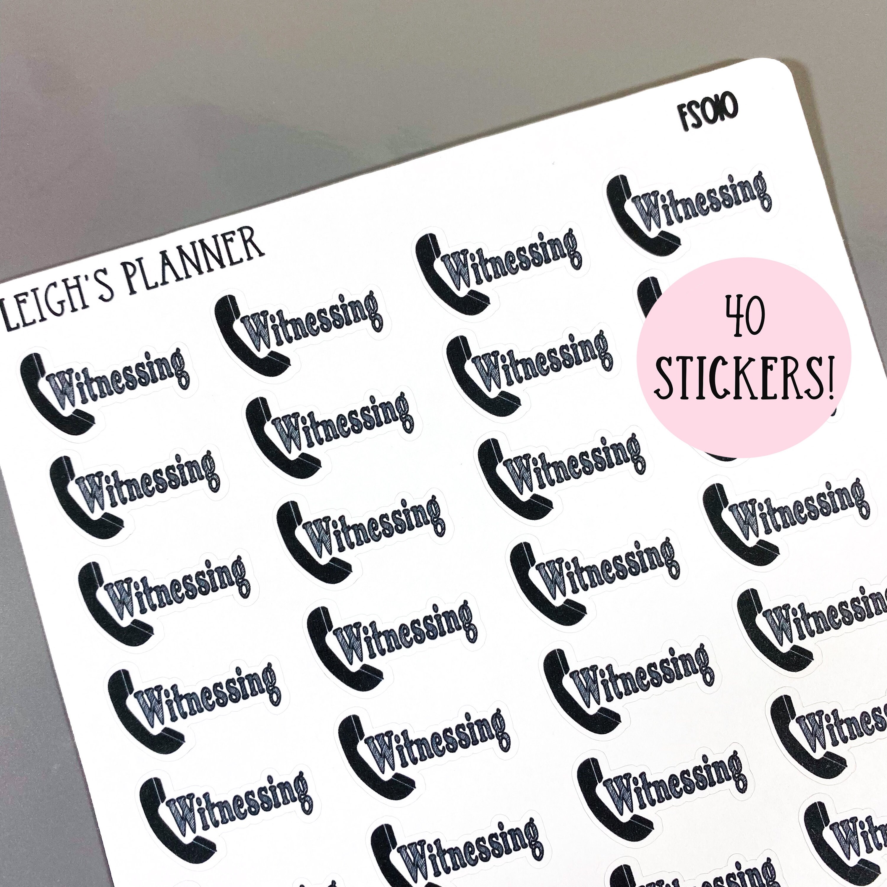 Telephone Witnessing Icon Stickers for Functional Faith Planning / JW ...