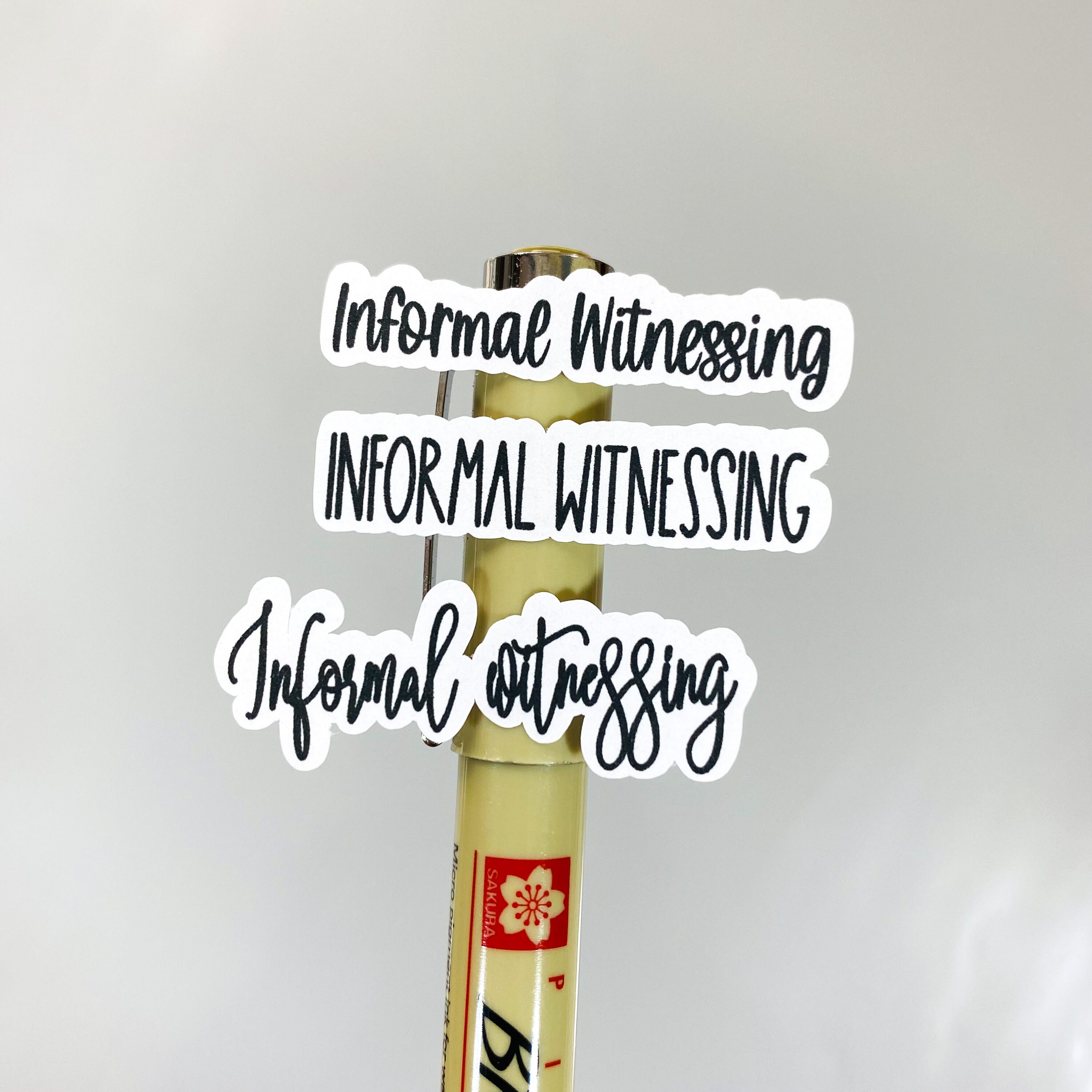 Informal Witnessing Script Stickers for Functional Faith - Etsy