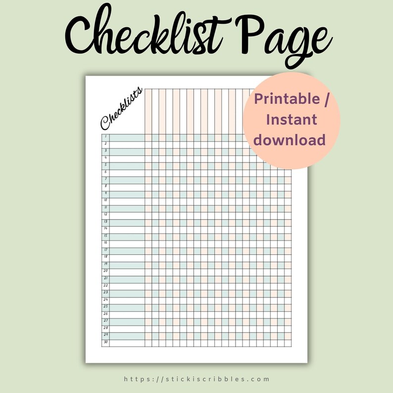 Print and Use Checklist, Teacher Grade Log Sheet, Class Gradebook ...
