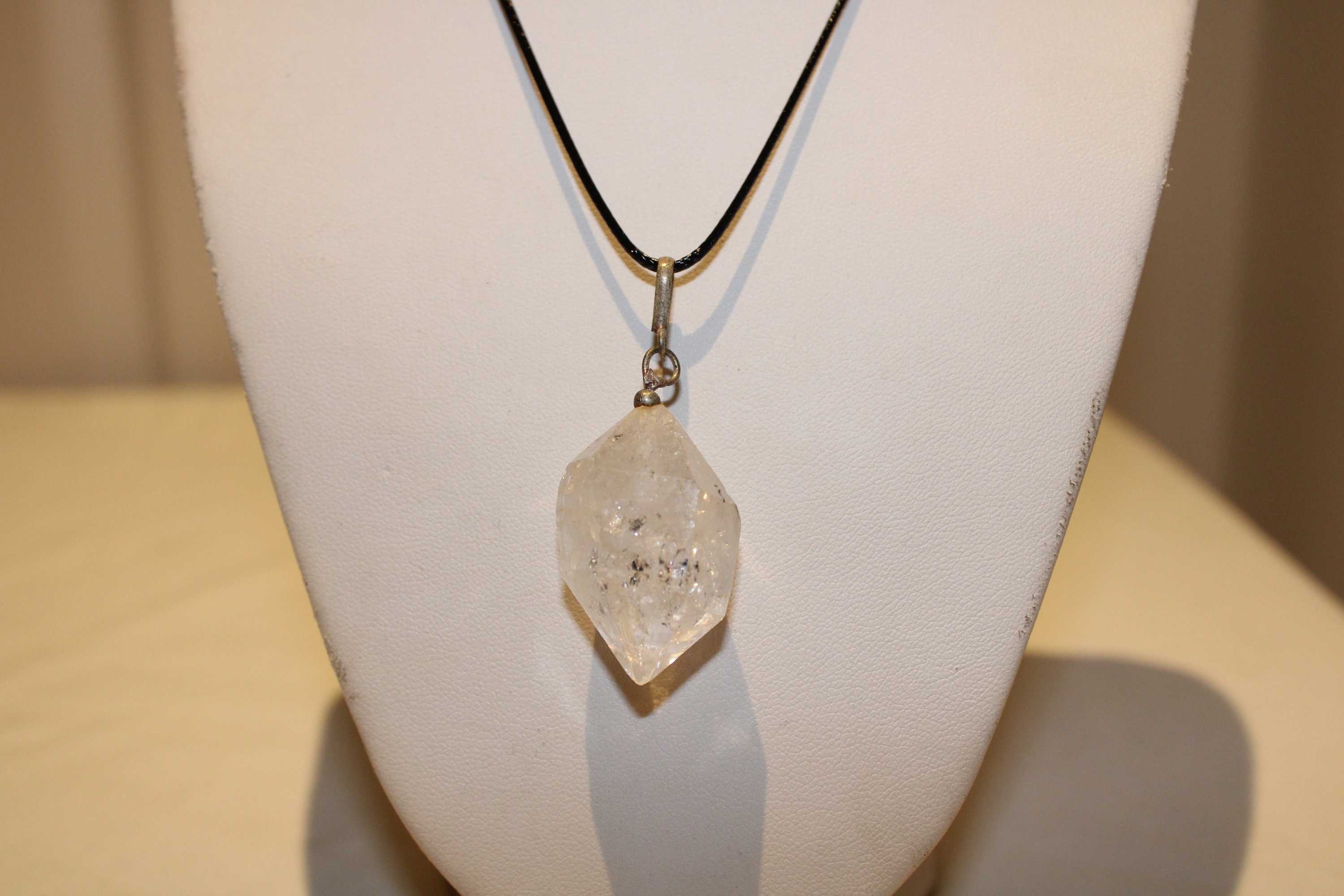 Diamond Quartz Handmade Pendent Necklace-raw Quartz - Etsy