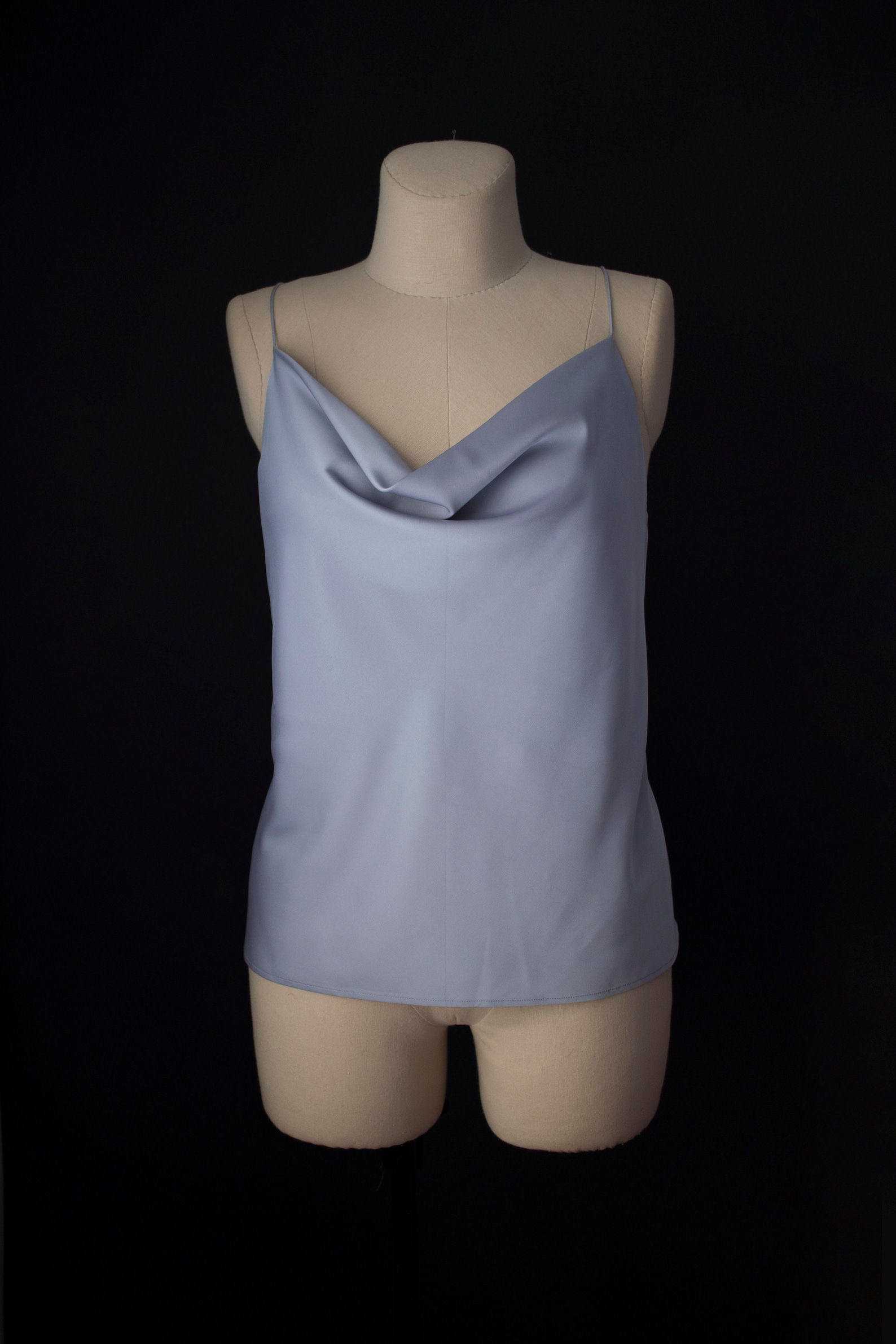 Cowl Neck Cami Top in Colors. Silky Camisole Spaghetti Straps. Satin ...