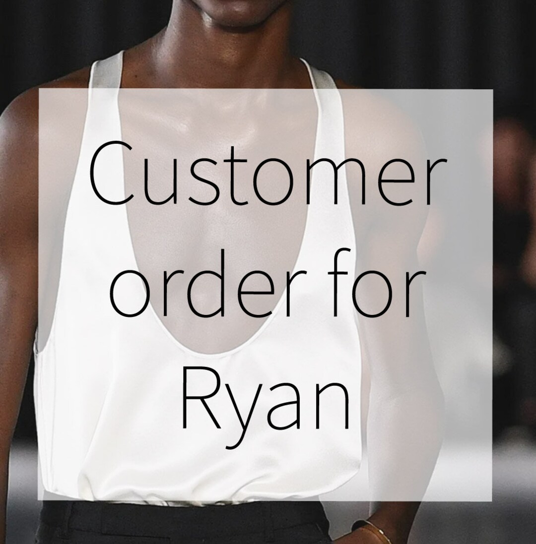 Customer Order for Ryan. Black Pure Silk Tank Top - Etsy