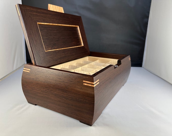 Jewelry Box, Wenge and Western Curly Maple - Etsy