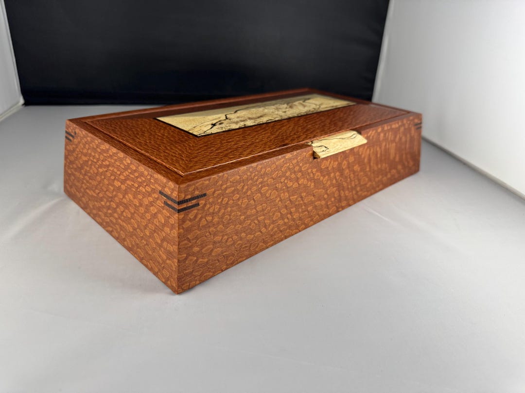 Handmade Valet Box, Leopardwood and Spalted Tamarind With Wenge Accents ...