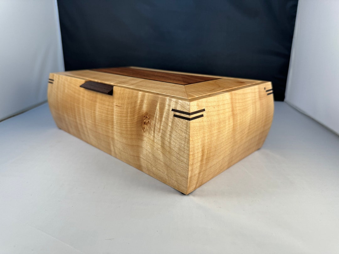 Keepsake Box, Curly Maple and Rosewood - Etsy