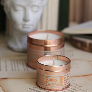 OLD BOOKS Candle book, old book, library, Soy Candle, Dark Academia ...