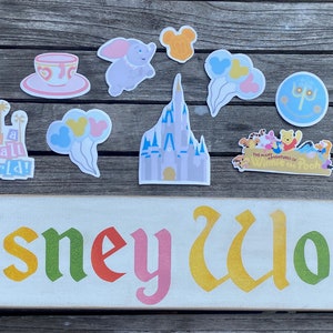 Fantasyland Sticker Pack (10) - Disney-disney World-aesthetic-magic ...