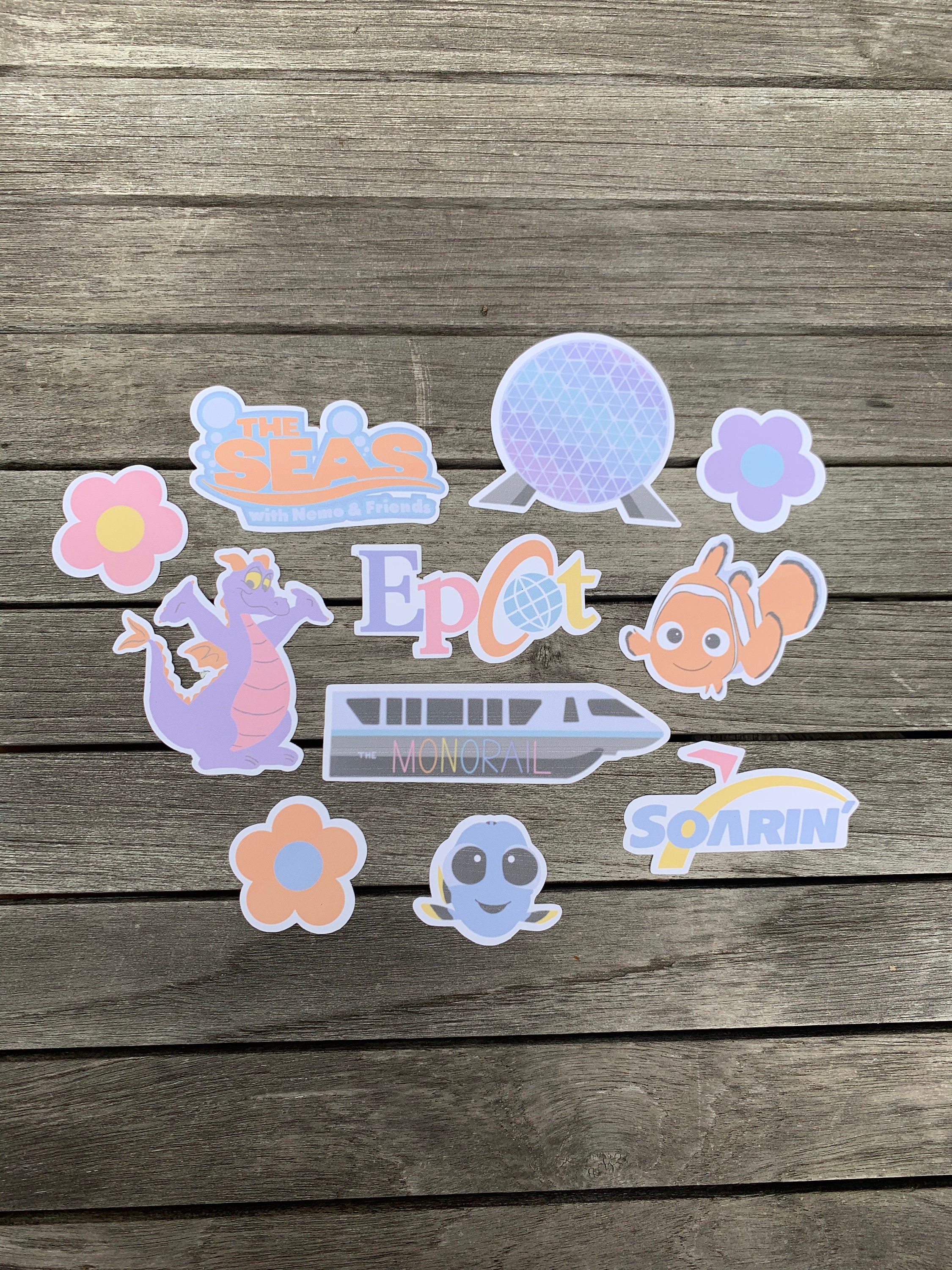 Epcot Sticker Pack 11 Disney-Disneyland-Disney | Etsy