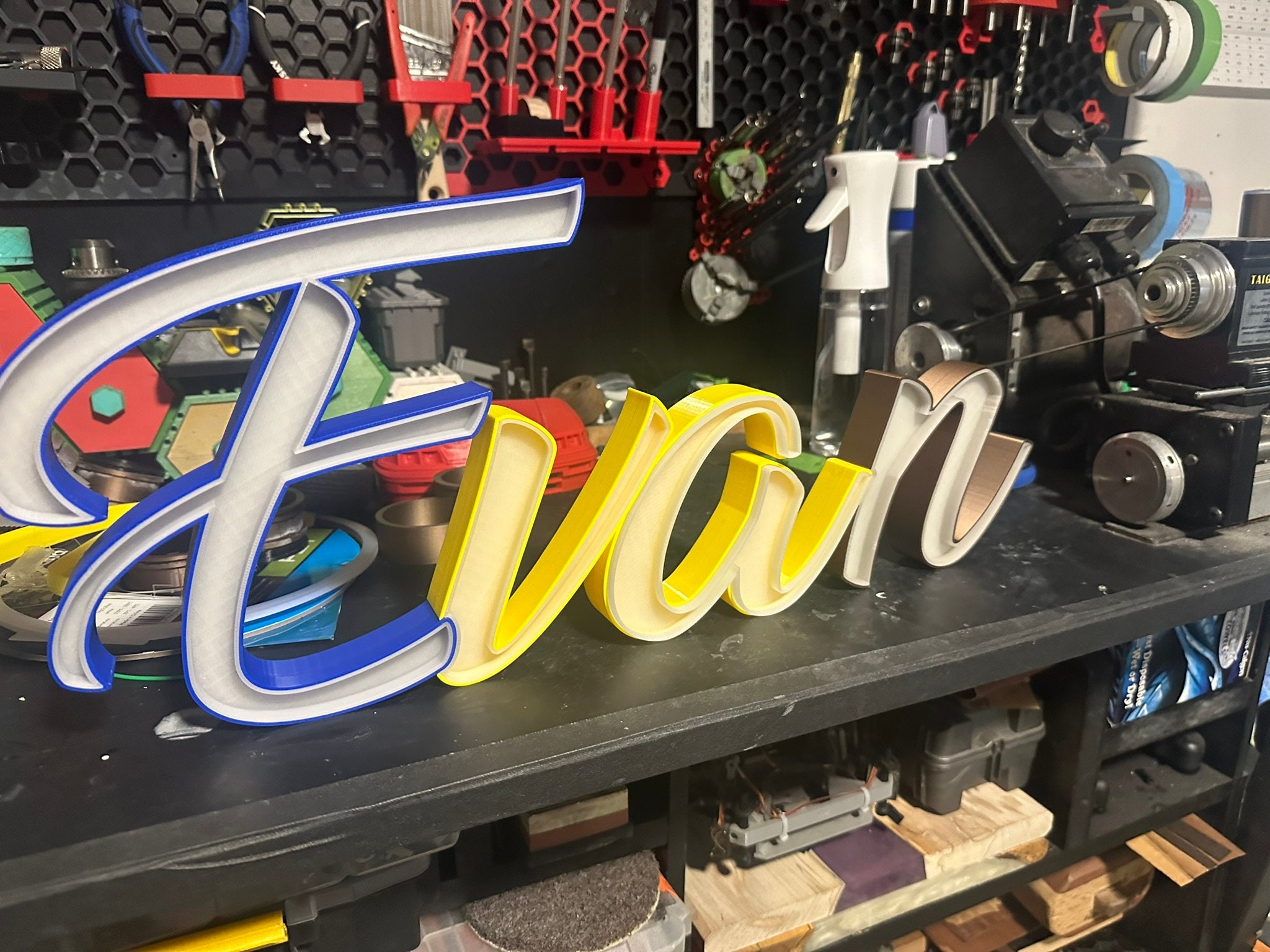 Custom 3D Printed LED Name Sign: Sweet Sixteen Decor - Etsy