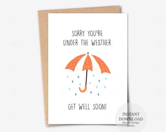 Get Well Pun Card - Etsy