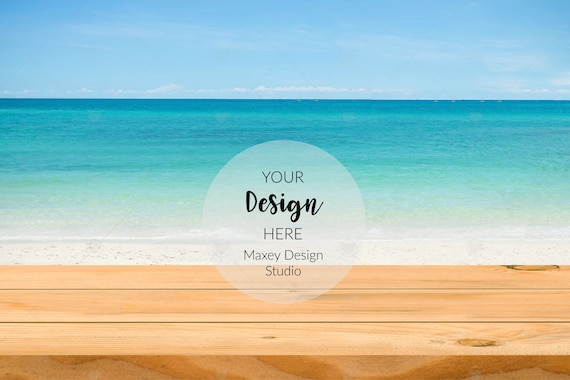 Beach Background Mockup Background Mockups Beach Mockup | Etsy