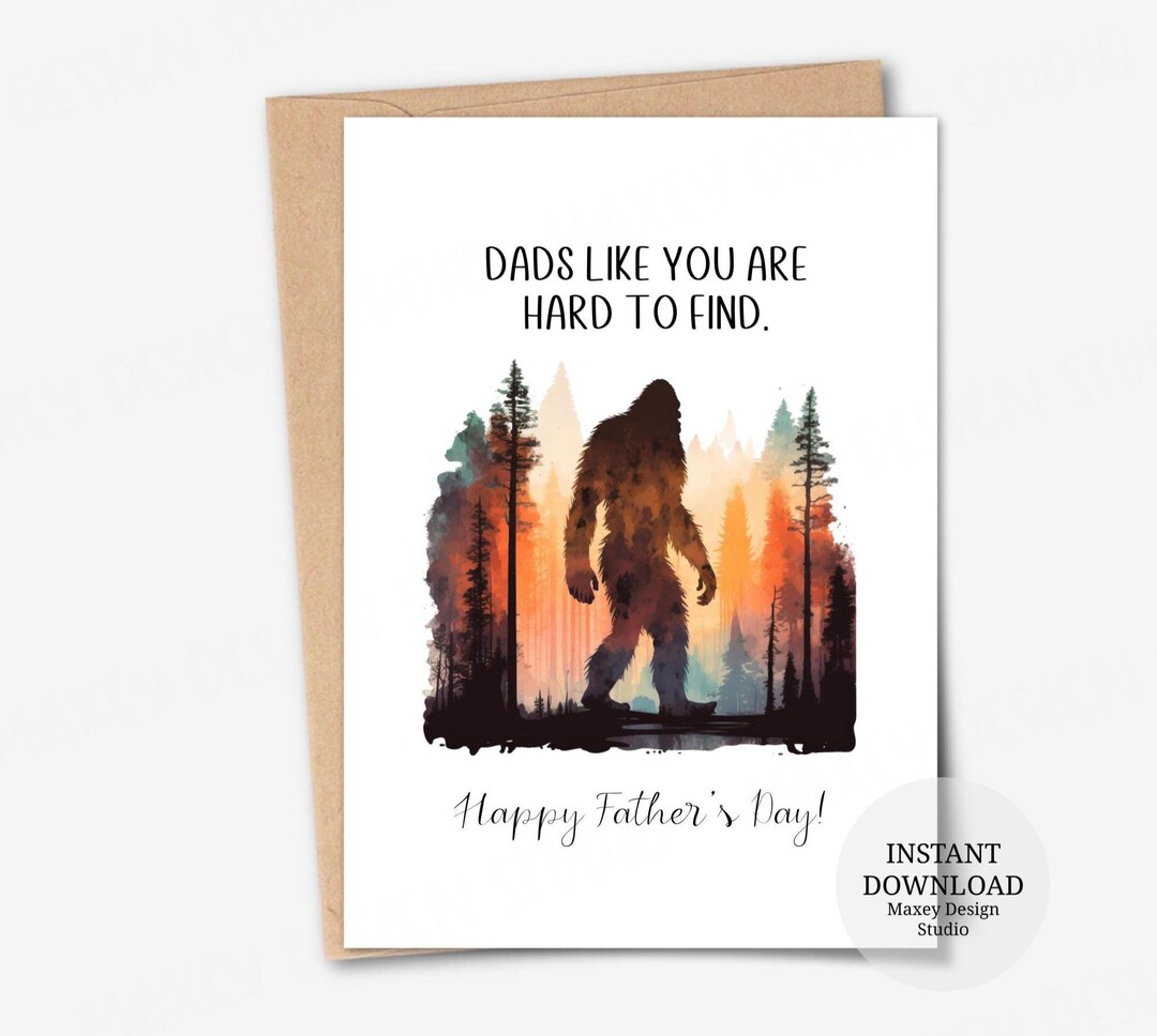 Printable Card, Dads Like You Are Hard to Find Card, Funny Father's Day ...