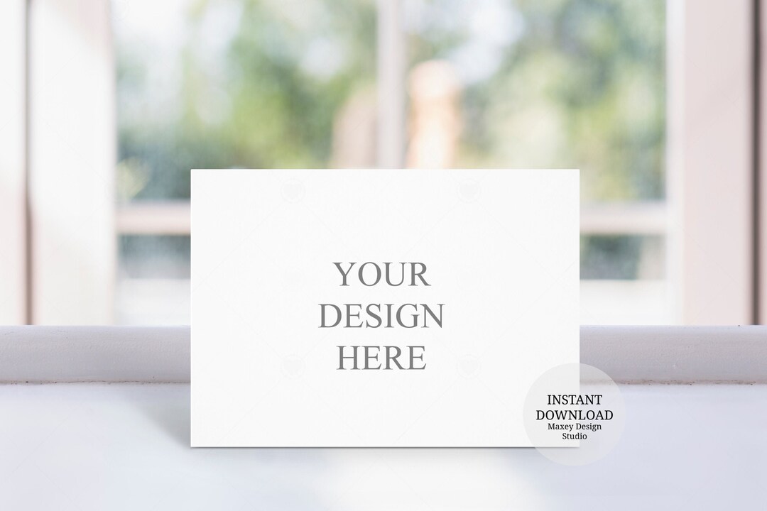 Wedding Invitation Mockup Horizontal Invitation Mockup - Etsy