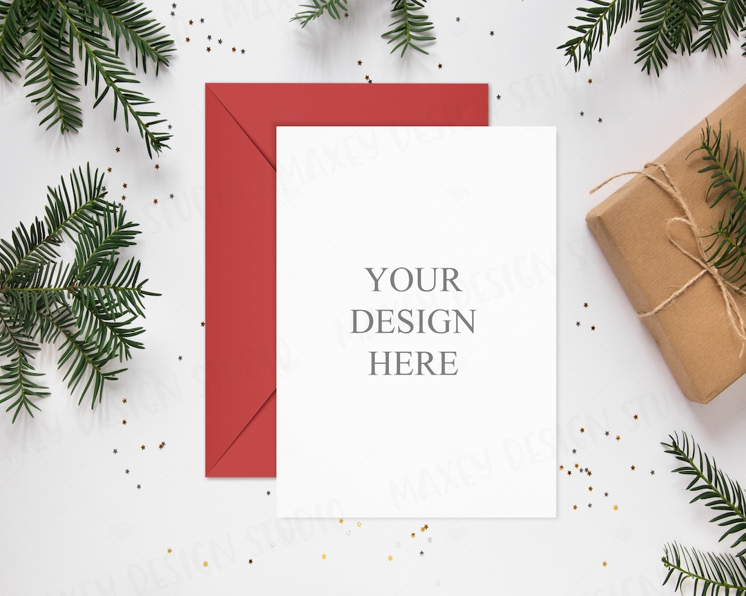 Holiday Card Mockup Christmas Card Mockups Mockup Christmas - Etsy
