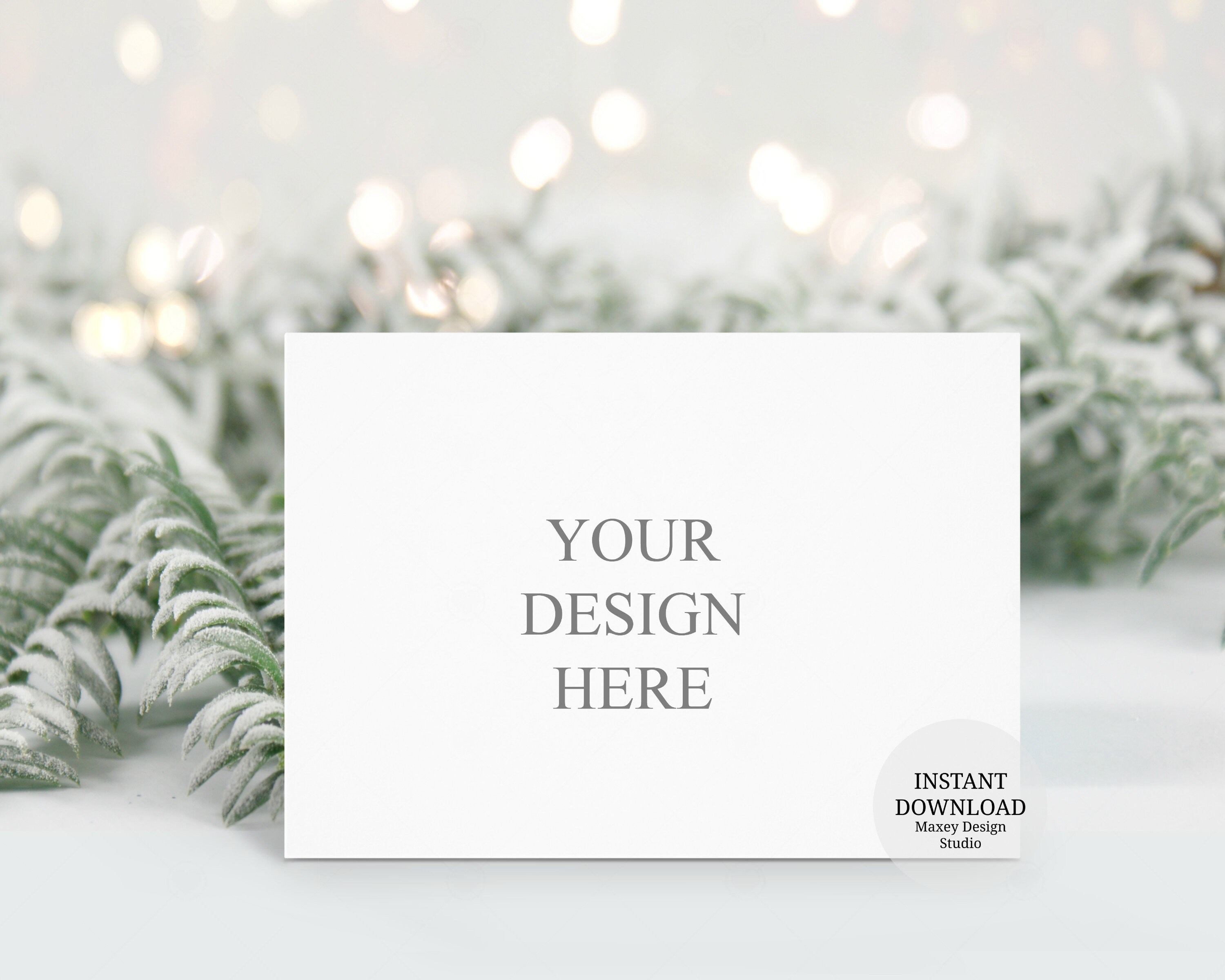 Christmas Card Mockup Mockup Christmas Card Holiday Card - Etsy