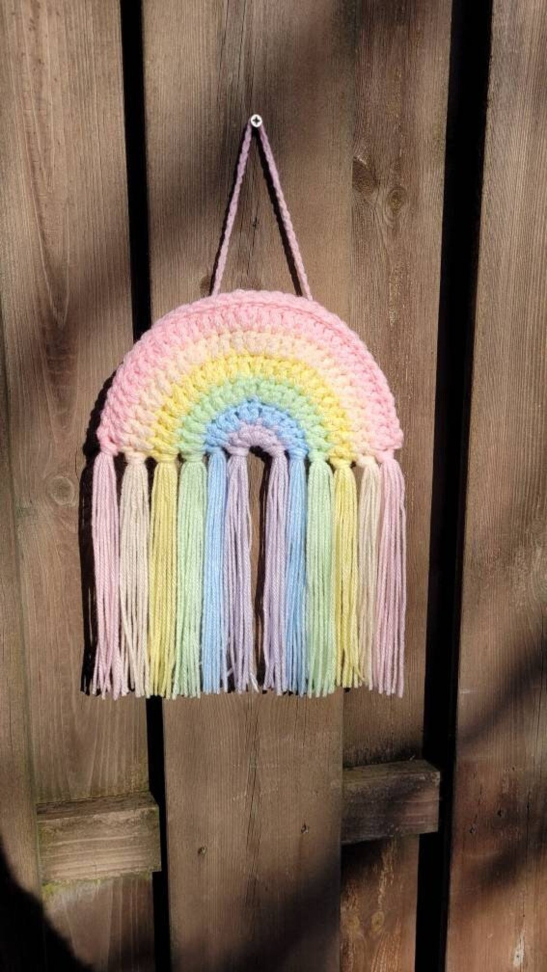 Crochet Rainbow Hanger. Crochet Rainbow . Decoration . Rainbow - Etsy UK