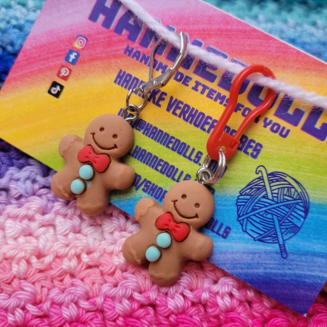 Stitch Marker Tough-tough Doll Gingerbread Man - Etsy UK
