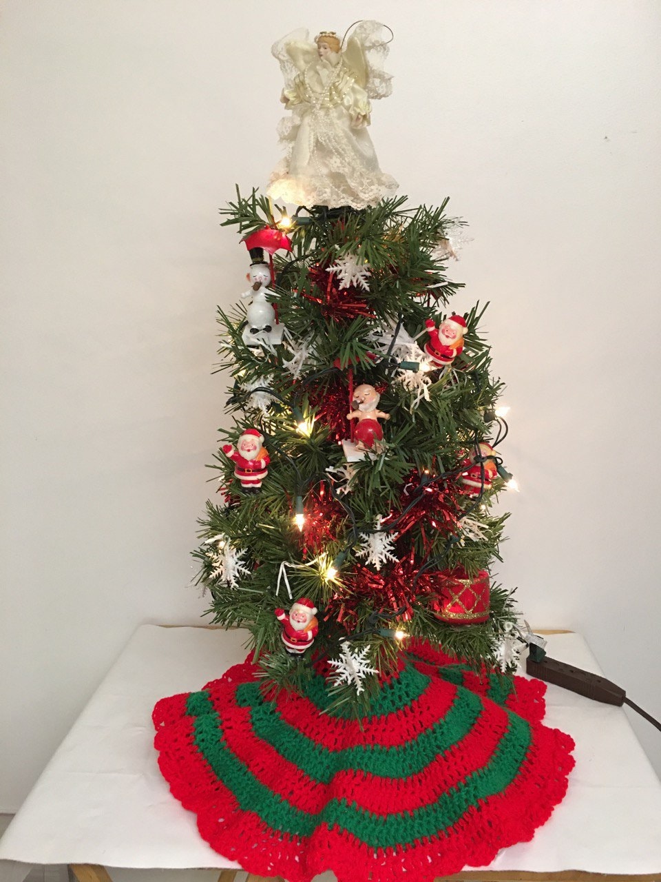 Vintage Circa 1990s Table Top 30 Inch Christmas Tree Decorated - Etsy