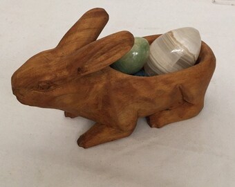 Carved Rabbit Bowl - Etsy