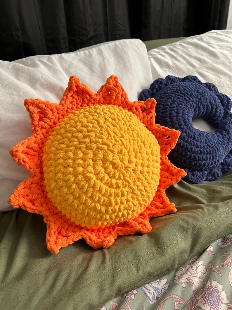 CROCHET PATTERN - Sunshine Pillow Crochet Pattern, PDF Instant Download ...